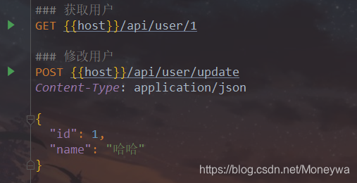 使用idea自带restful工具 Client发送请求idea Rest Client 发送restful 请求 Csdn博客 0066