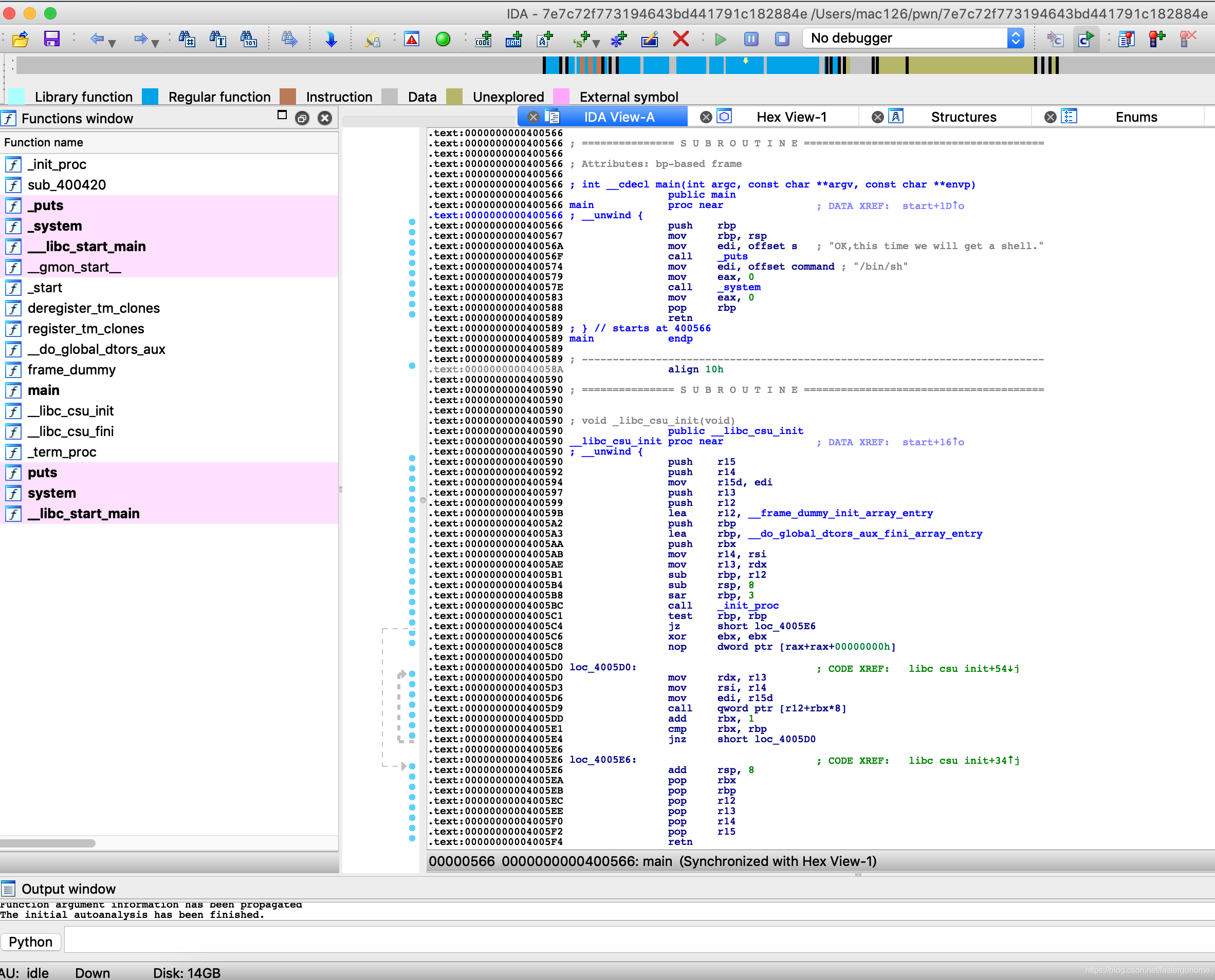 Get Shell Xctf Pwn Ctf Writeup系列1res Selfrecvuntildelim Timeouttimeout Csdn博客