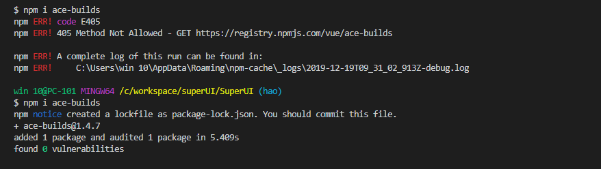 npm总报npm ERR! code E405 npm ERR! 405 Method Not Allowed 错误的解决方法_npm err! errno -4055-CSDN博客