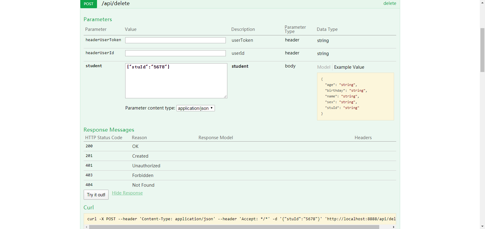 使用Swagger进行SpringBoot+VUE+Swagger测试数据时报错：Bad Request：400_swagger 400-CSDN博客
