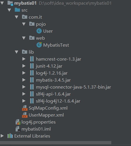 MyBatis入门案例之根据用户id查询一个用户的所有信息_编写一个mybatis的mapper接口方法,通过用户id查询用户信息。 用户信息实体类:user-CSDN博客