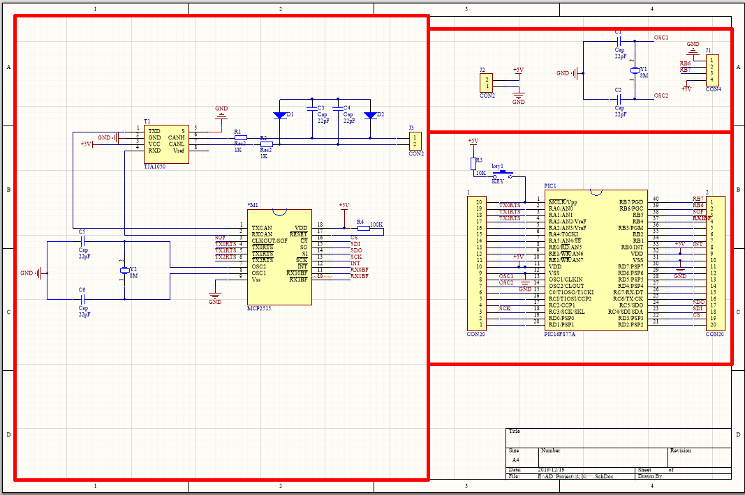 使用MCP2515和TJA1050构成CAN节点通信_tja1050与mcp2515连接可以进行通讯嘛-CSDN博客