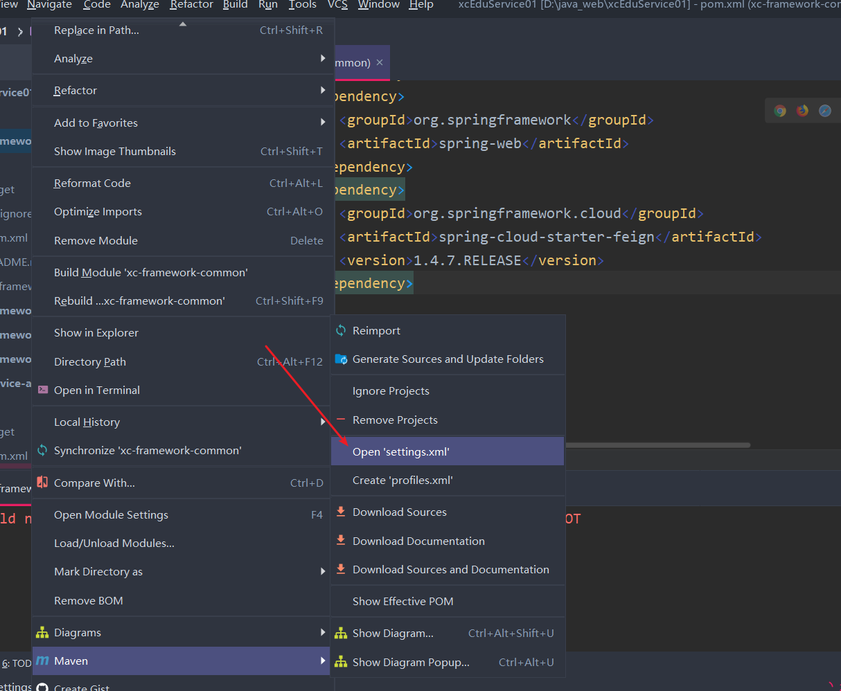 Could not find artifact org.springframework.cloud:spring-cloud-starter-feign:pom:unknown in ...