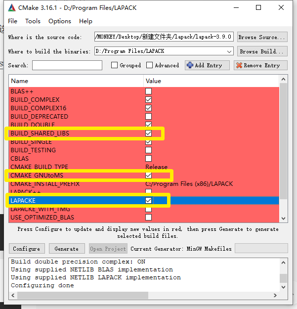 win10 安装 lapack + blas_windows10 安装blas-CSDN博客