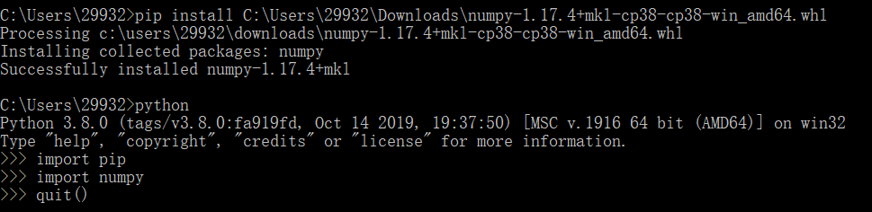 Python3.8 Numpy包 pip指令安装失败、提示超时的解决办法_安装numpy超时-CSDN博客