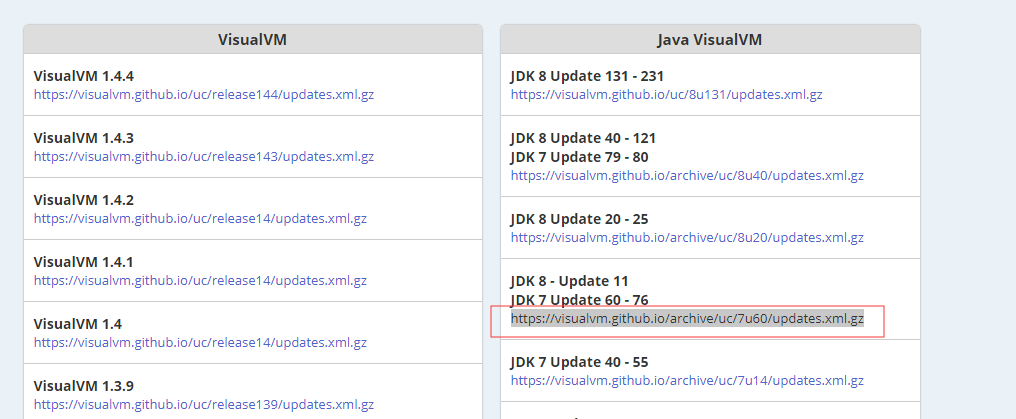 JDK自带的jvisualvm在安装插件时报代无法连接Java VisualVM插件中心_java visualvm 插件中心无法连接-CSDN博客