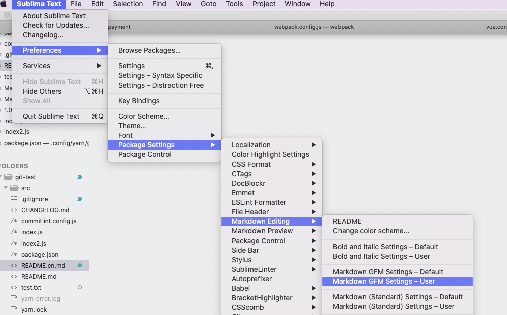 sublime text3 安装了 Markdown Editing 插件,修改.md文件样式_sublime readme.md格式显示-CSDN博客