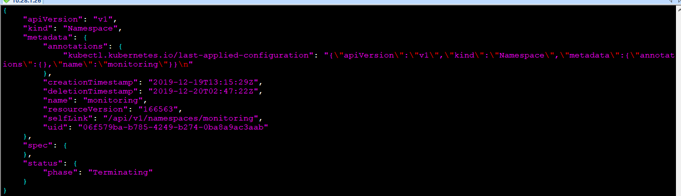 K8s Namespace无法删除解决办法、思路、原理_warning: immediate deletion does not wait for conf-CSDN博客