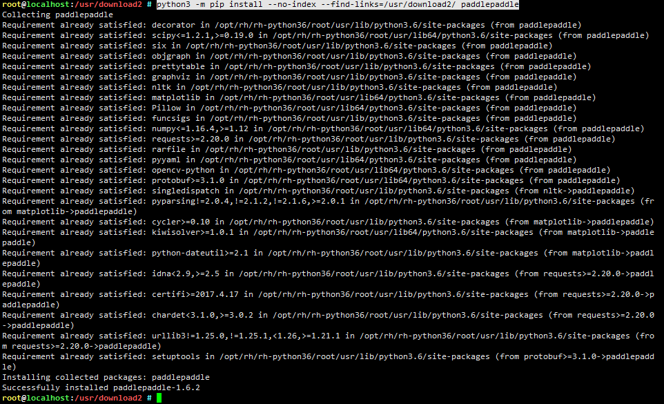 PaddlePaddle离线安装教程（不使用docker），Linux和Windows_paddlehub 离线安装-CSDN博客