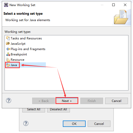 Eclipse设置工作集（Working Set）_select working set-CSDN博客