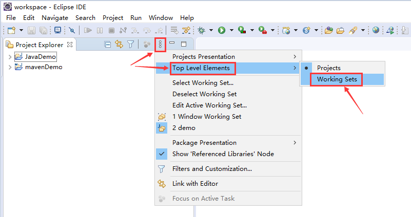 Eclipse设置工作集（Working Set）_select working set-CSDN博客