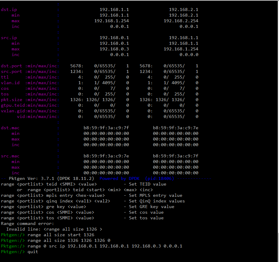 DPDK-Pktgen的使用_dpdk pktgen 运行命令-CSDN博客