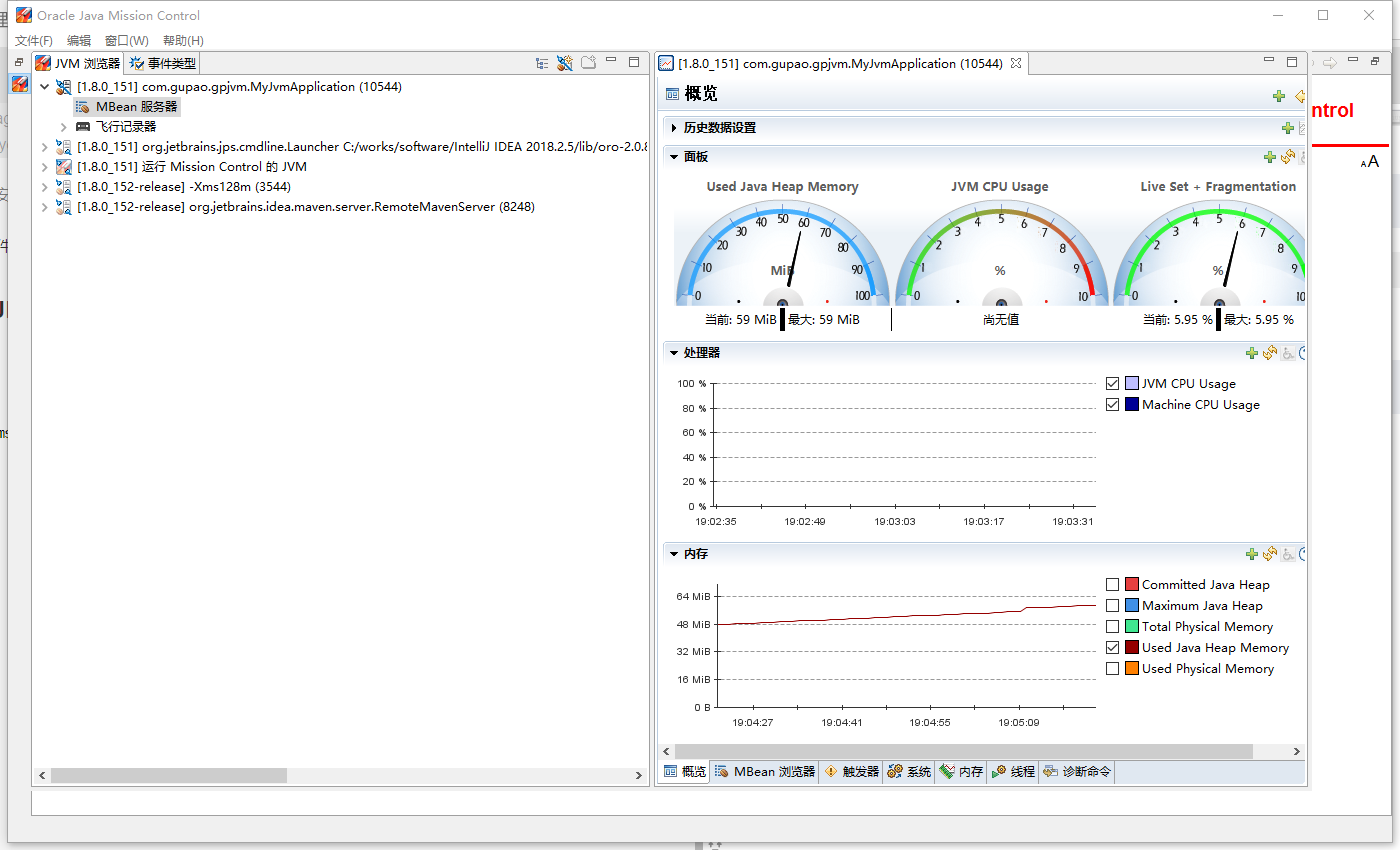 Jvm调优工具之jdk自带常用工具（jconsole、jvisualvm的使用）最初想通过java自带的jconsole和jvisualvm
