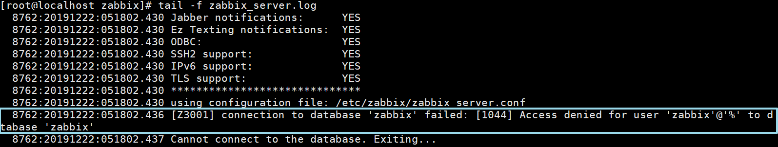 解决zabbix启动失败问题_job for zabbix-server.service failed because the c-CSDN博客