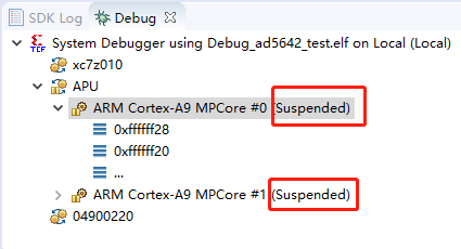 vivado的SDK在Debug/Run过程中程序无法烧写且出现一直跳出Disassembly界面以及ARM Cortex-A9 MPCore #0（Suspended）的情况_vitis ...