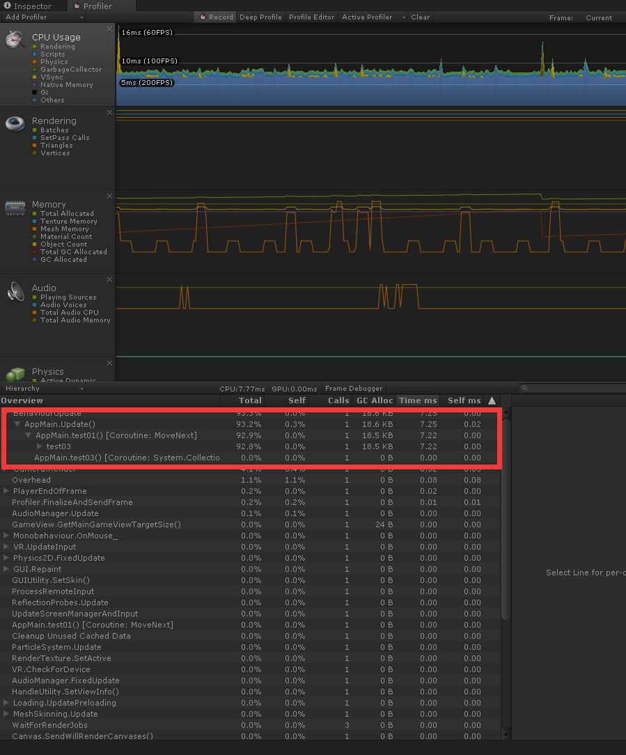 Unity协程（Coroutine）在Profiler中的显示_unity 显示所有正在运行的协程-CSDN博客