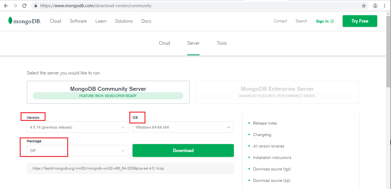 Install MongoDB on Windows, install zip file - Programmer Sought