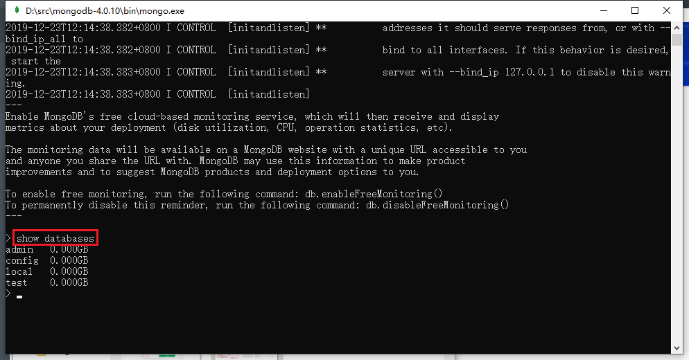 Install MongoDB on Windows, install zip file - Programmer Sought