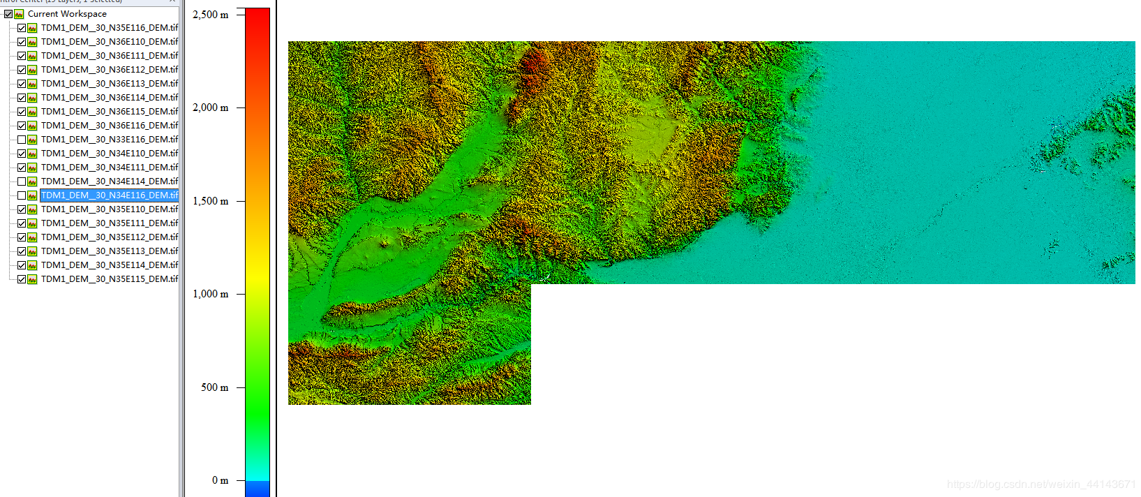 免费DEM数据（ASTER GDEMV3、ASTER GDEMV2、ASTER GDEMV1，SRTM90米、SRTM30米、GLS 2005 ...