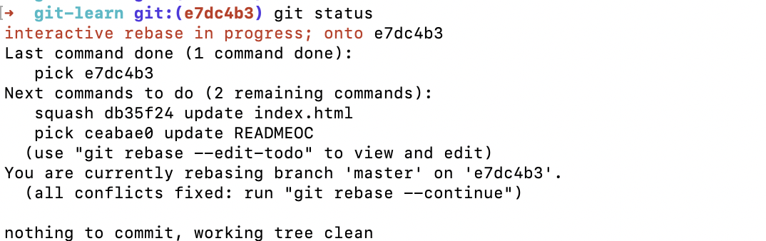 Git学习笔记7：将间隔的几个commit合并成一个git合并不连续commit记录 Csdn Csdn博客
