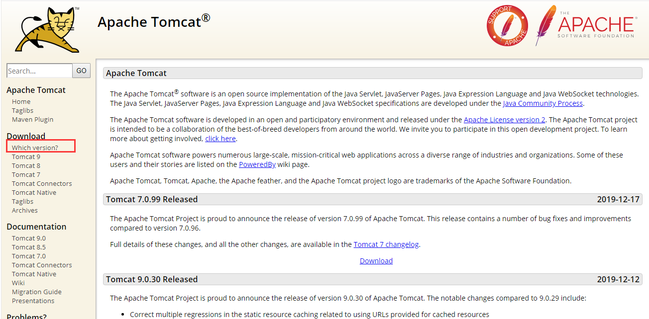 官网查看Tomcat与JDK版本兼容与对应关系_tomcat10对应jdk版本查询-CSDN博客