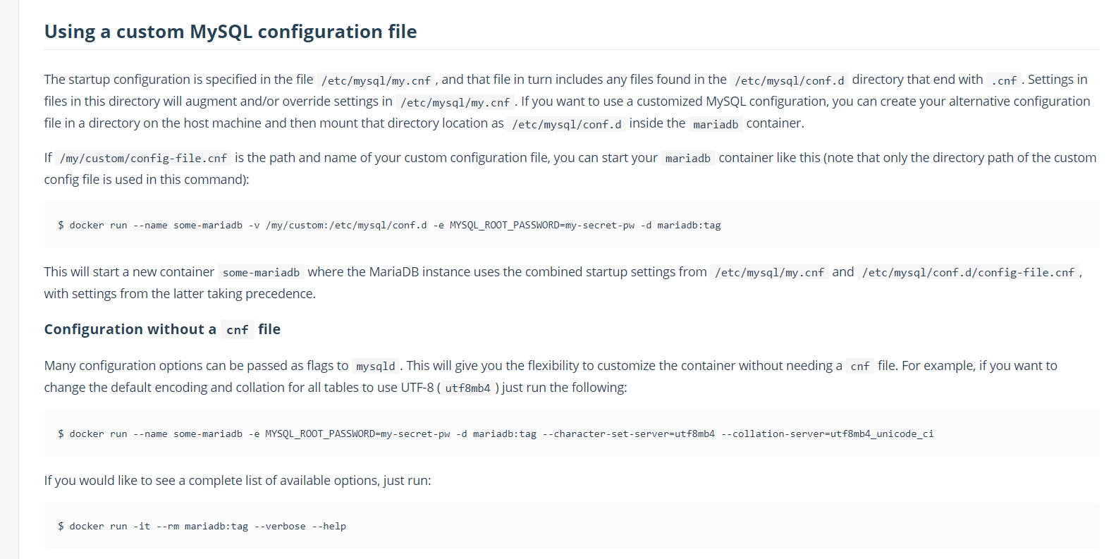 k8s 及 docker 修改mariadb的最大连接数_docker run mariadb 配置最大连接数-CSDN博客