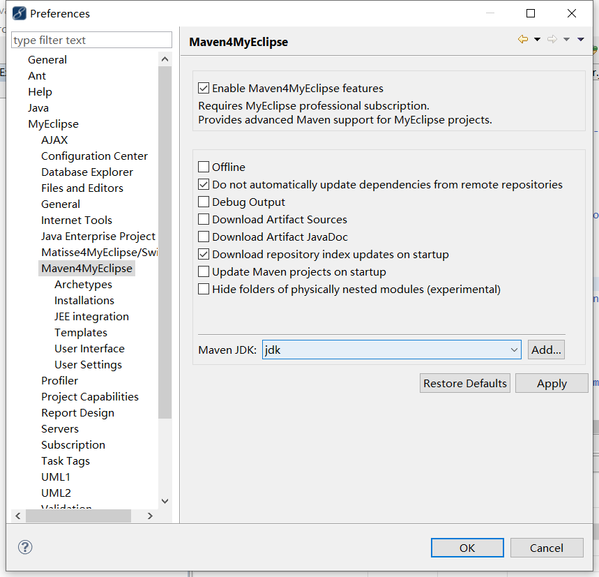 Myeclipse配置maven详细步骤(及如何在maven添加架包)_myeclipse maven-CSDN博客