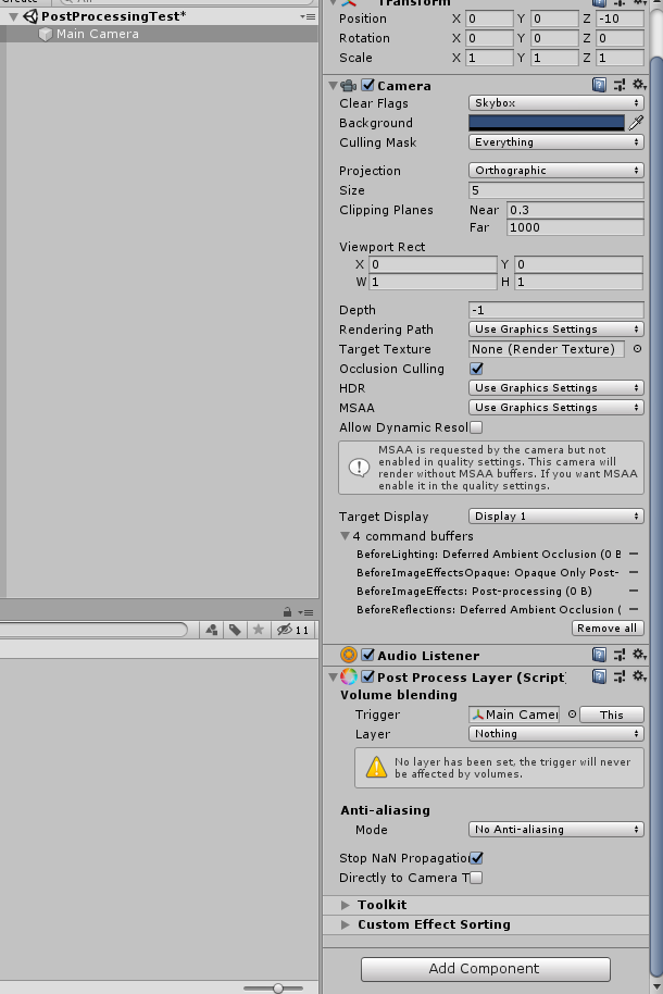 Unity 系统应用，PostProcessing 后期滤镜_unity屏幕后处理加滤镜-CSDN博客