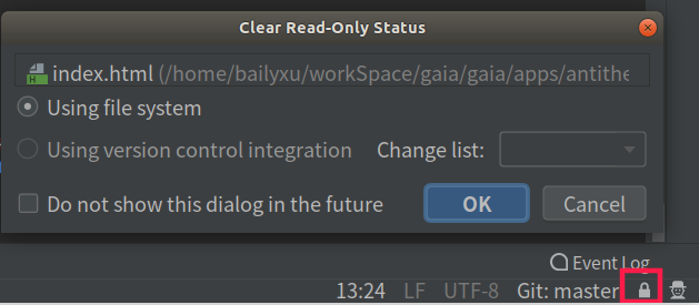 IDEA：clear read-only status问题处理-CSDN博客