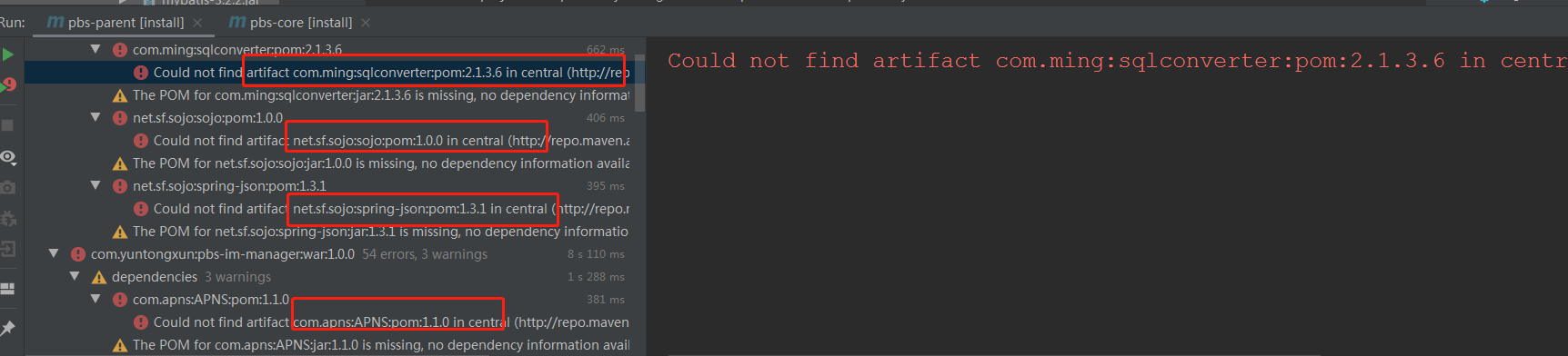 Maven编译时could Not Find Artifact 的错误 Csdn博客