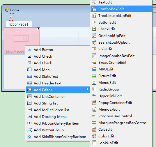 DEV Express 控件中ribbonPageGroup中添加的ComboBoxEdit如何添加数据_c# dev20.1ribbonpagegroup怎么增加分区-CSDN博客
