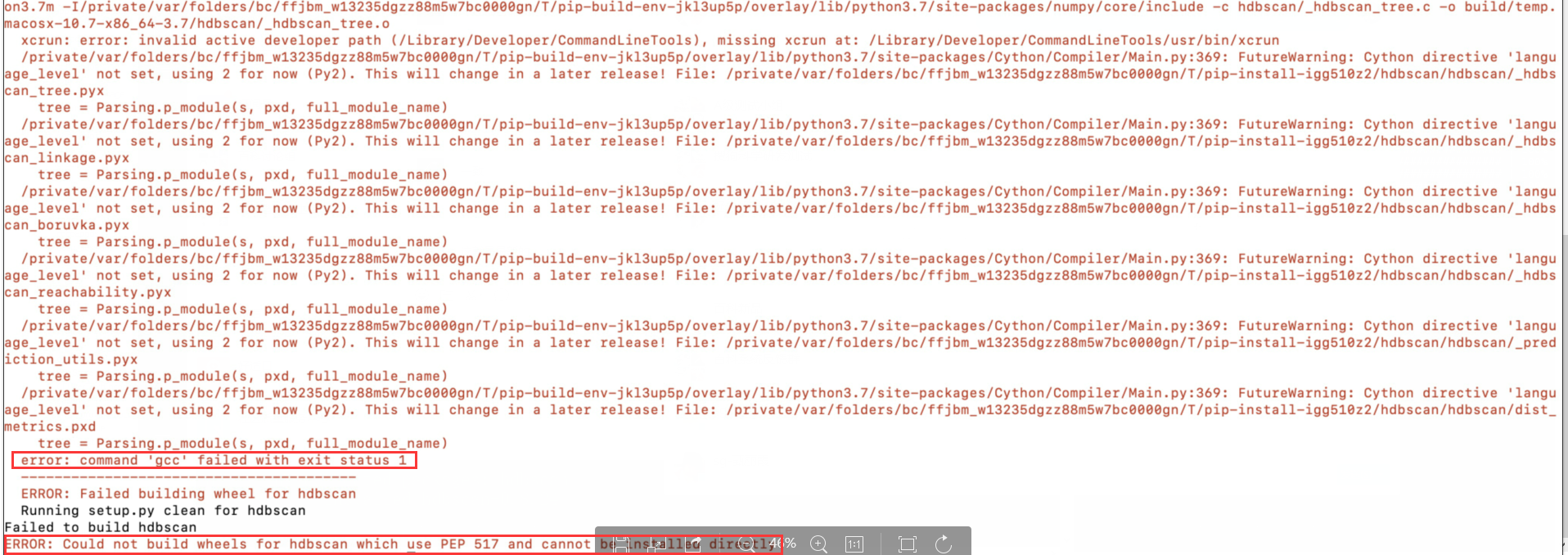【Python】hdbscan安装失败的解决_hdbscan nowrequires cython to be installed in orde-CSDN博客
