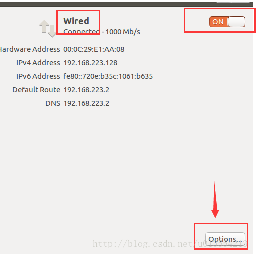 虚拟机中Ubuntu14.04无法连接网络的有效解决办法_ubuntu配置:system settings →network→wired→右下角options-CSDN博客