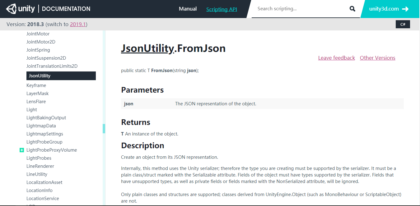 Unity问题（3）argumentexception Json Must Represent An Object Type Csdn博客 