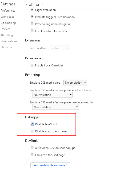 谷歌浏览器禁用js_浏览器f12如何中快捷键如何禁用javascript-CSDN博客
