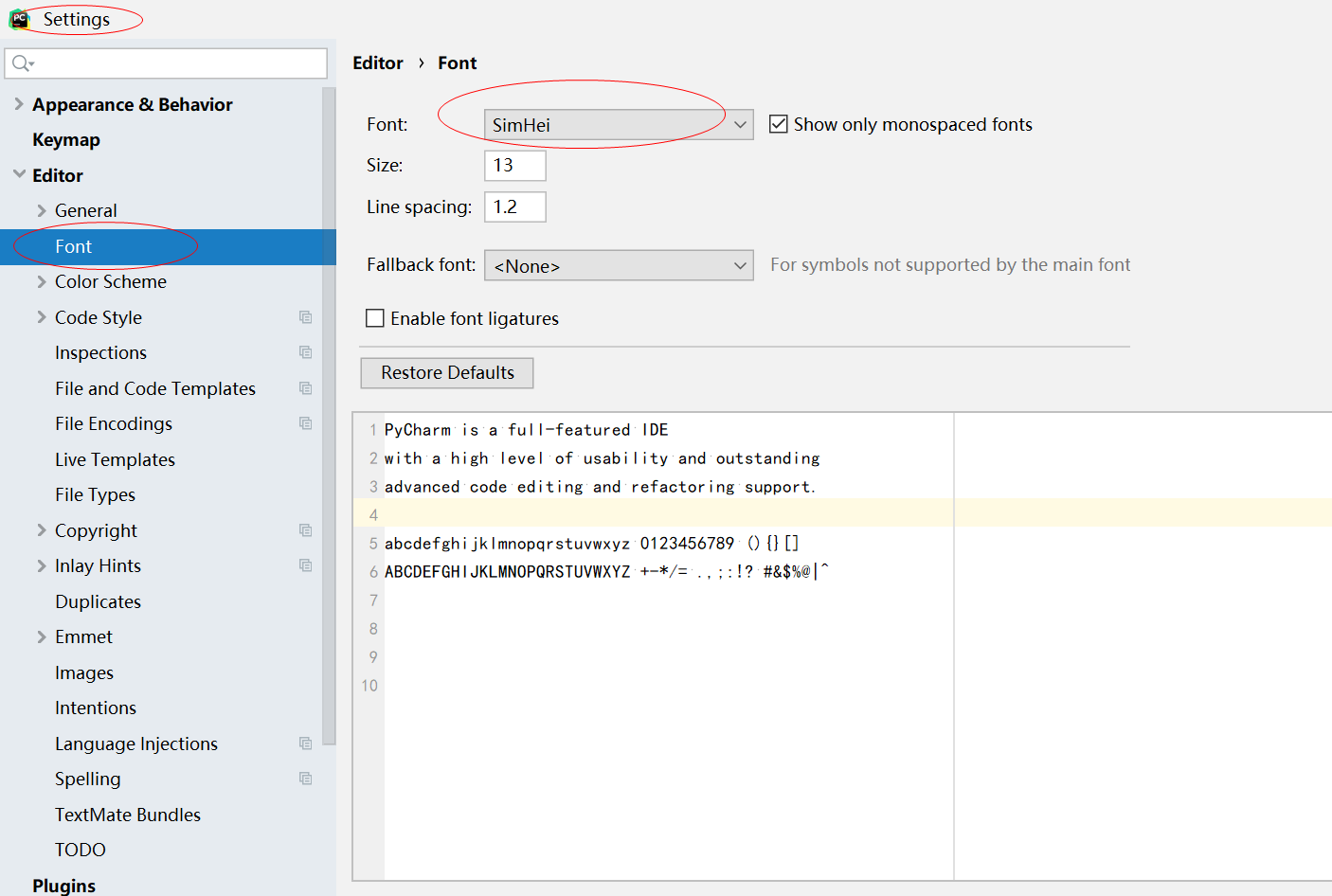 PyCharm中文显示乱码或部分不显示的解决方法_ascii格式中文存储在sql server中pycharm中显示乱码-CSDN博客