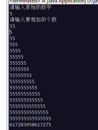 java求s=a+aa+aaa+aaaa+aa...a的值，其中a是一个数字。例如2+2....(java50道经典编程题)_javasn=2+22+222+…+22…222(有n个2)的值 ...