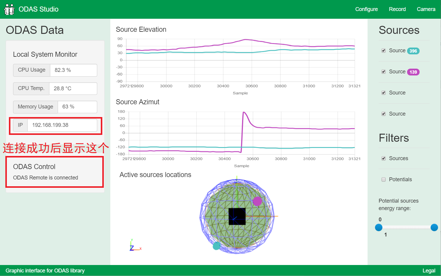 在树莓派上实现ODAS+Windows远程web演示_树莓派如何实现odas音源分离_mnstr的博客-CSDN博客