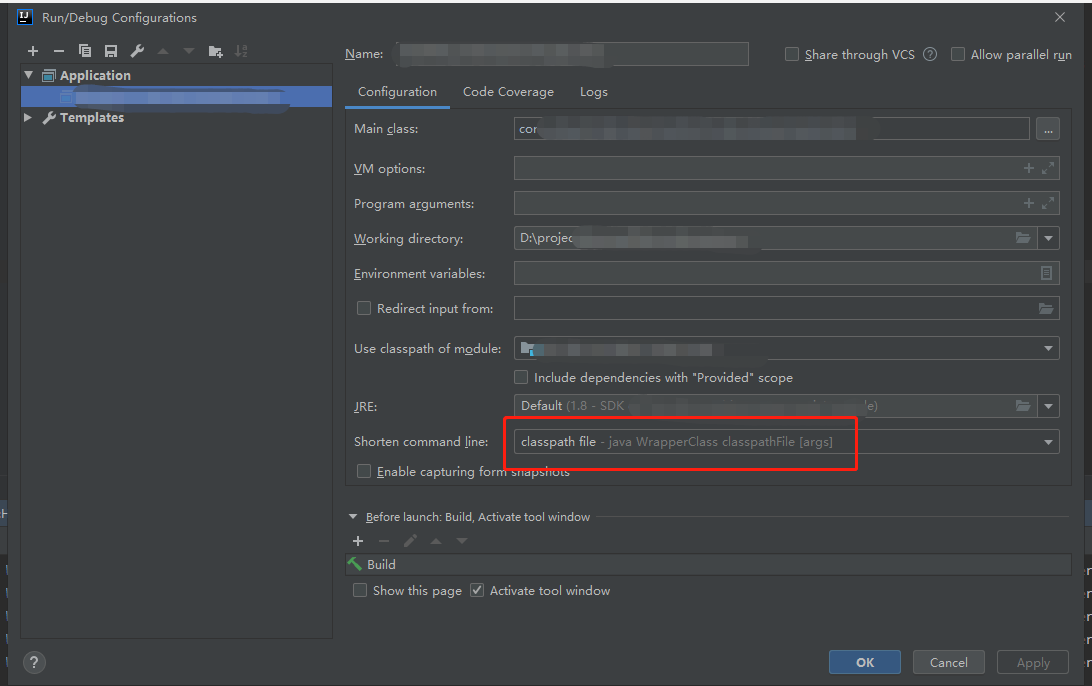 跑项目的时候出现：CreateProcess error=206, 文件名或扩展名太长，这样解决_社区版本idea createprocess ...