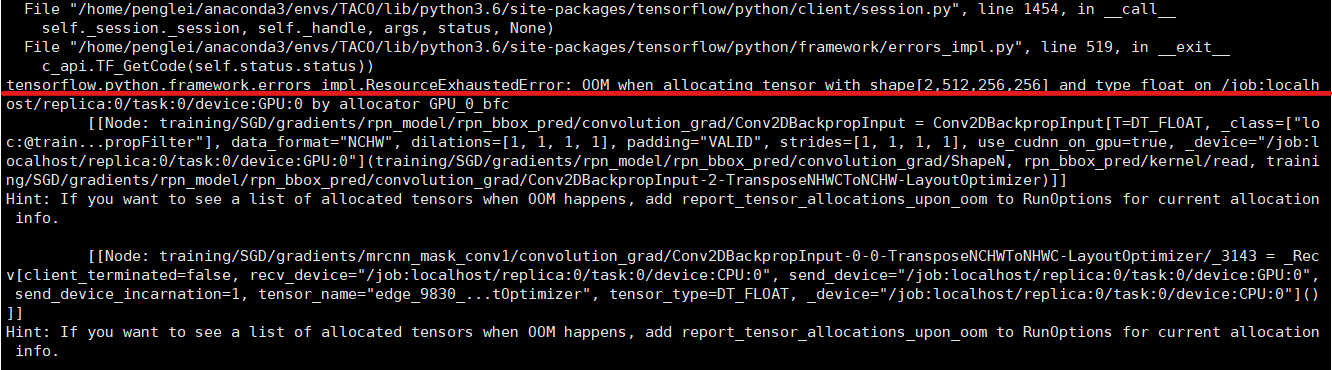Error：OOM when allocating tensor with shape[......]-CSDN博客