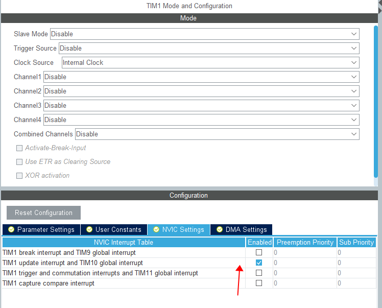 stm32Cube教程-TIM1定时器_stm32h7 cube tim1 配置-CSDN博客
