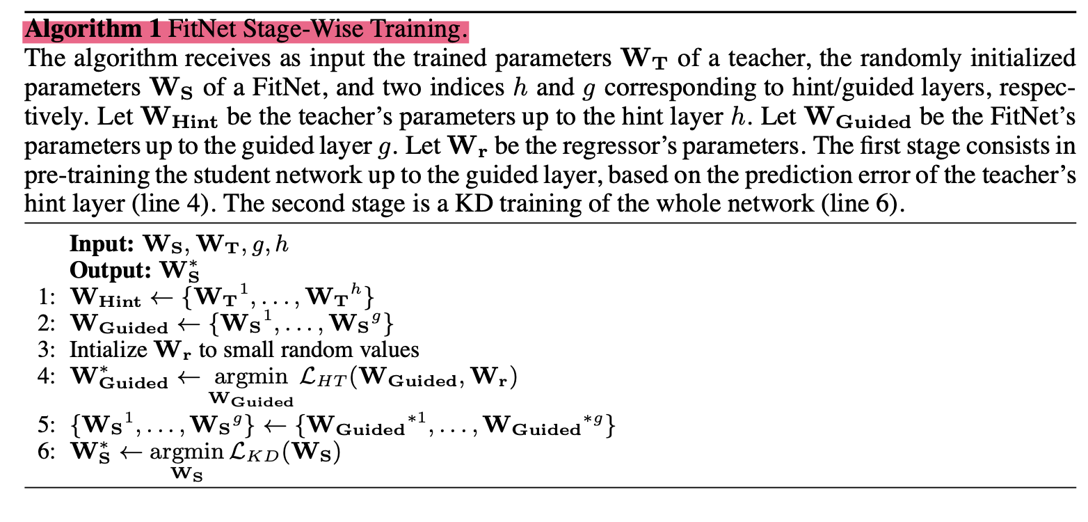 深度学习论文笔记（知识蒸馏）—— FitNets: Hints for Thin Deep Nets-CSDN博客