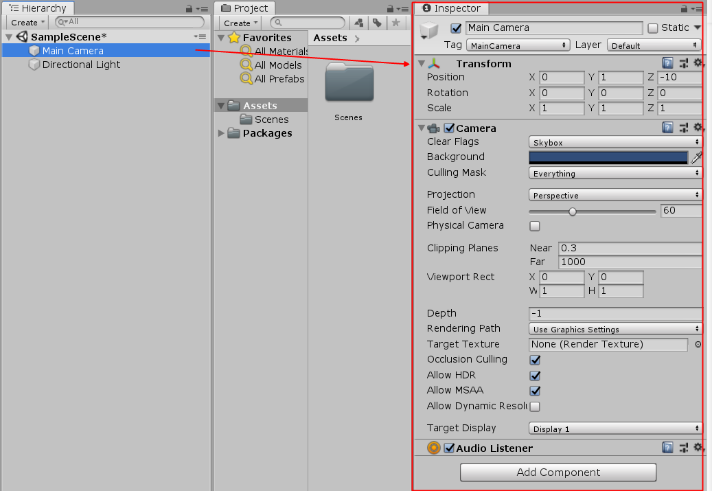 Unity 3d之面板介绍 Unity面板介绍 Csdn博客