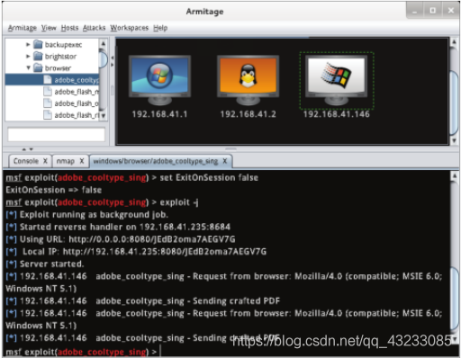 Kali学习 漏洞利用:41 Metasploit 的图形管理工具armitagemetasploit Armitage Csdn博客