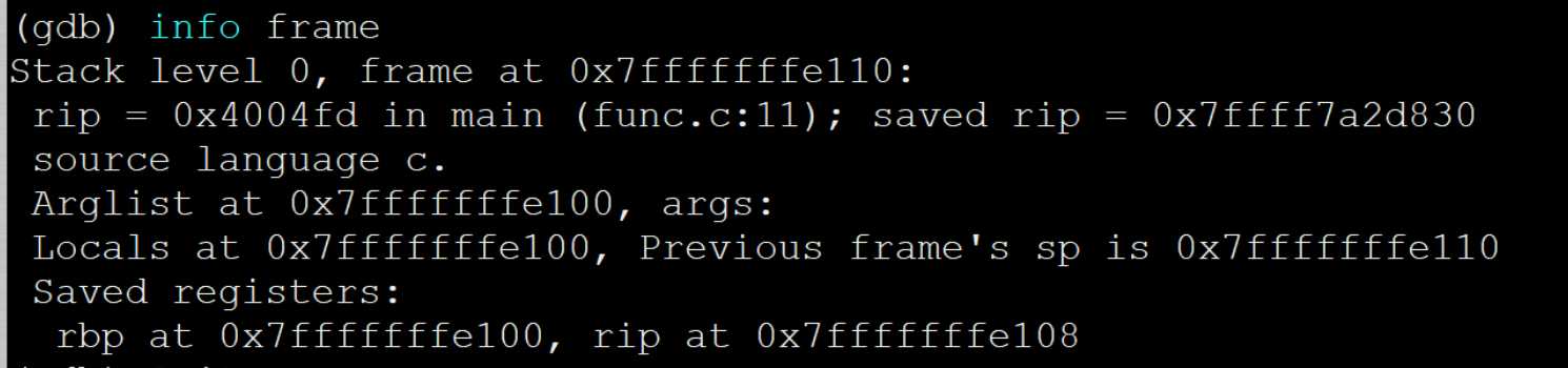 gdb调试(1):info frame的含义解读_gdb info frame-CSDN博客