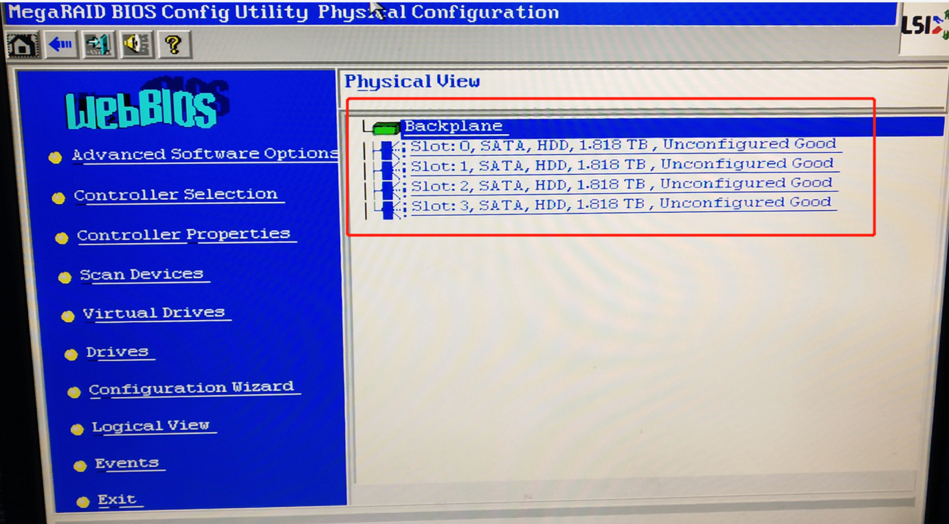 WebBIOS做RAID5图文_webbios配置raid5-CSDN博客