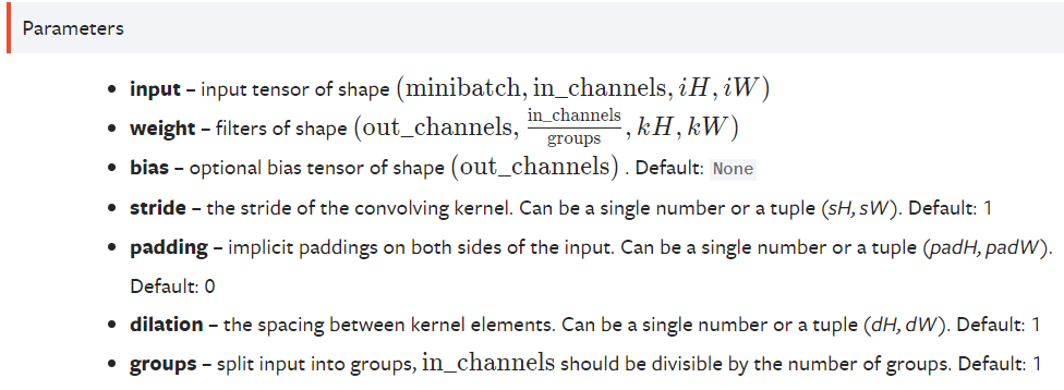 Pytorch中torch.nn.conv2d和torch.nn.functional.conv2d的区别_torch.nn.functional.conv2d torch.nn.conv2d ...