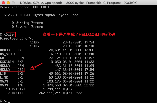 Mac 通过DOSBox搭建汇编环境（附编译、链接、执行、调试详细过程）_mac dosbox汇编_hestyle的博客-CSDN博客