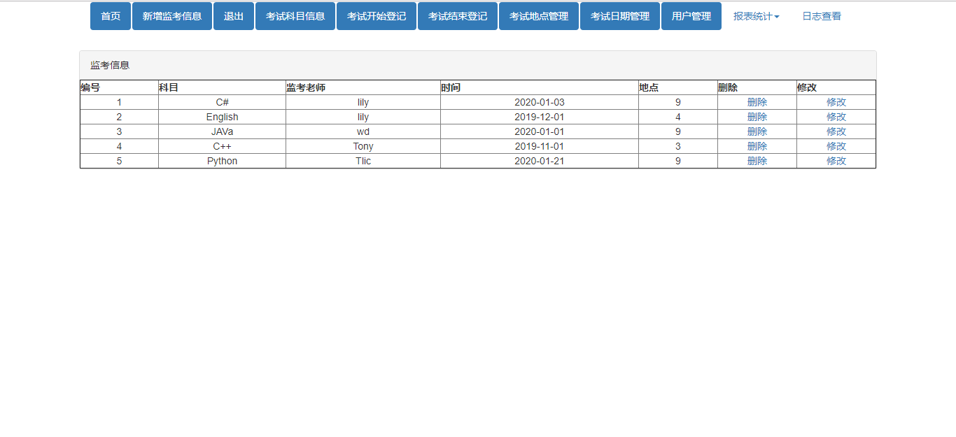 【项目实战】servletjdbcjspmysql实现监考管理系统（增删改查）servlet Jsp Jdbc Csdn博客 
