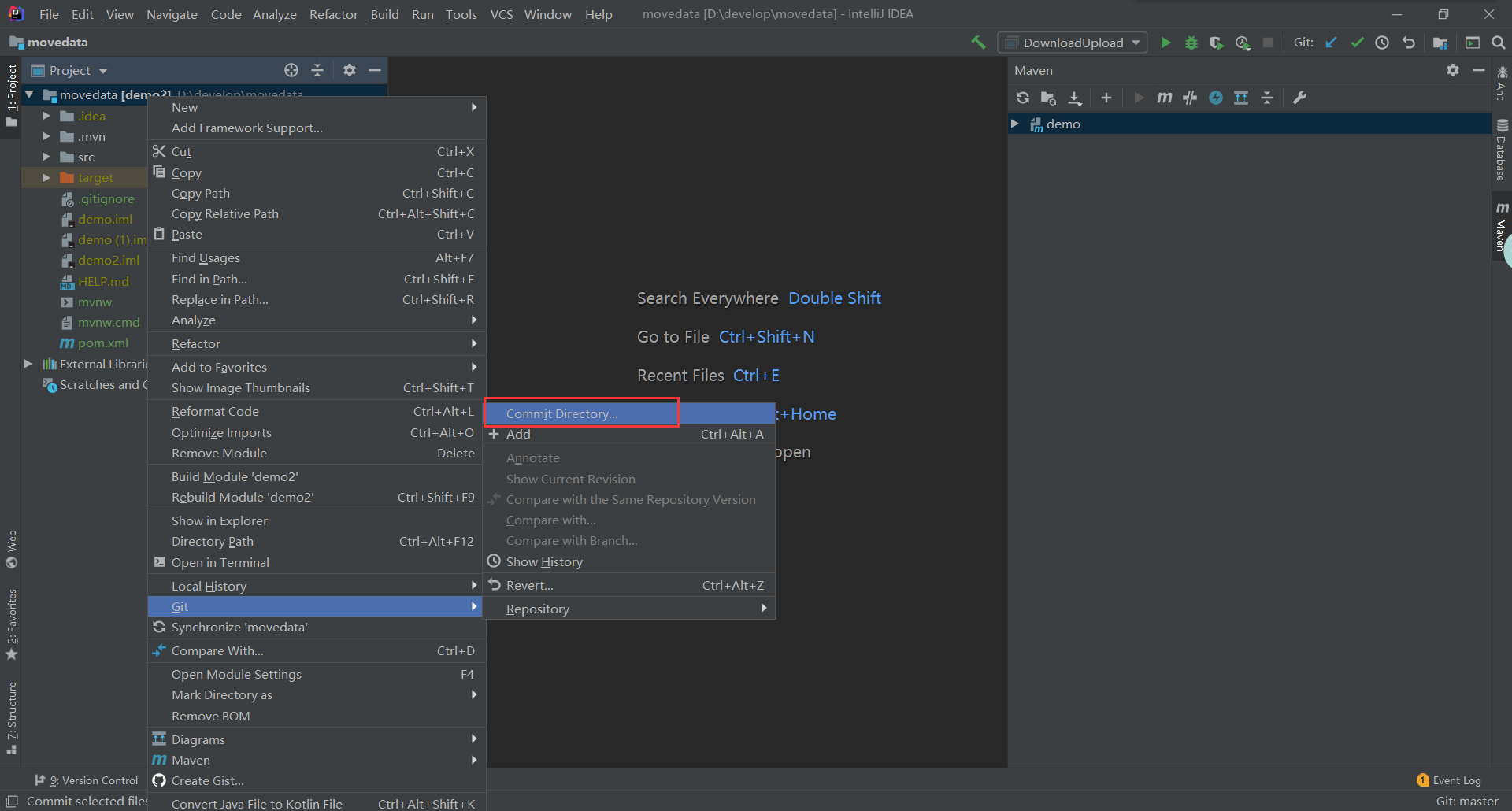 idea中git的下拉、提交、切换分支、合并代码_idea本地feature代码合并到远程dev分支上-CSDN博客